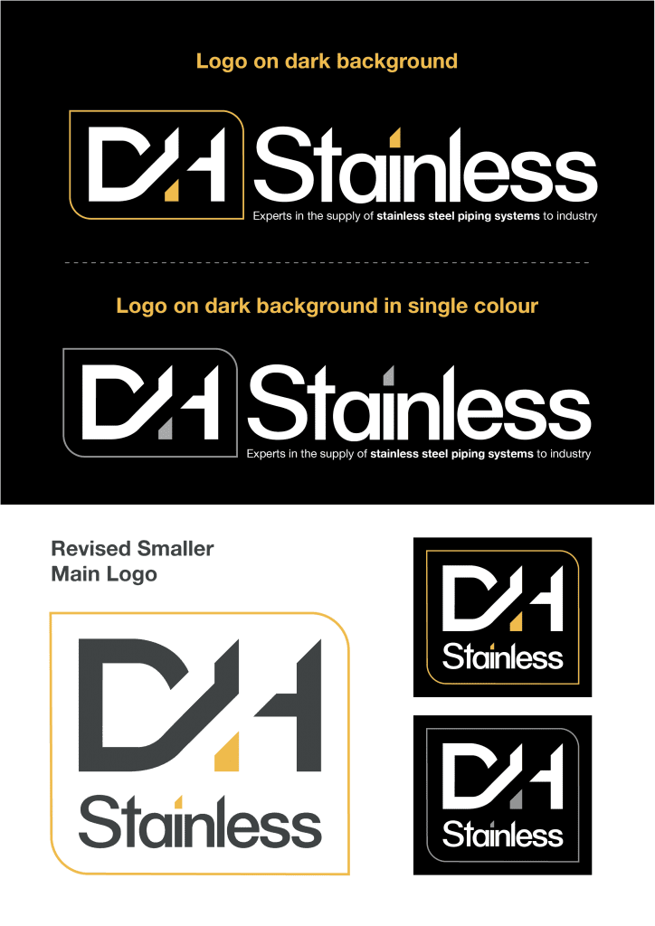 Logo Redesign for DH Stainless - e-Pim